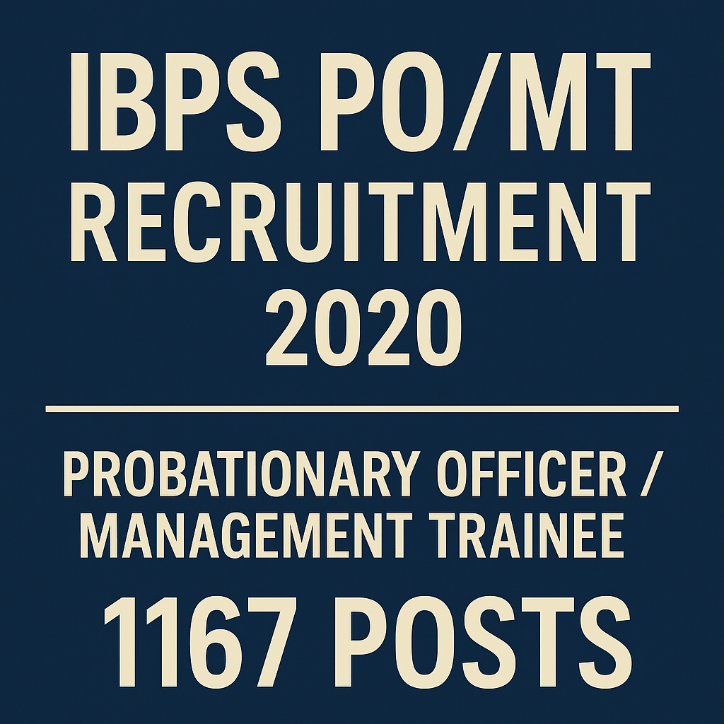 IBPS PO/MT Recruitment 2020 – 1417 Probationary Officer Posts Available ...